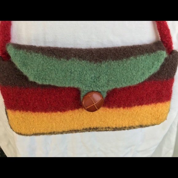 Bags | Boiled Wool Purse | Poshmark